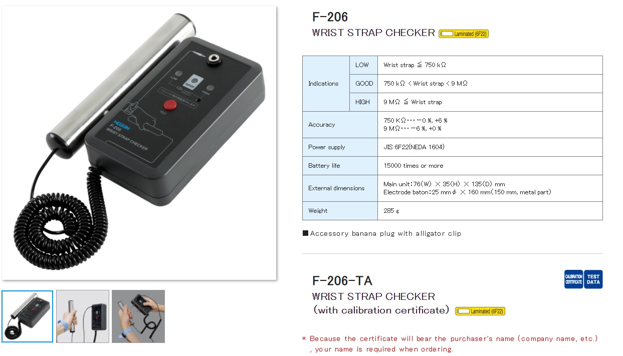 Ichiban Precision Sdn Bhd - Hozan - Hozan Wrist Strap Checker